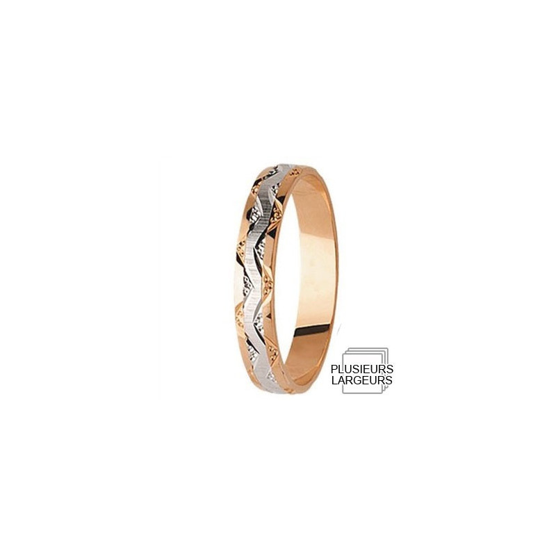 Alliances Or blanc & Or rose - la Boutique de l'Alliance