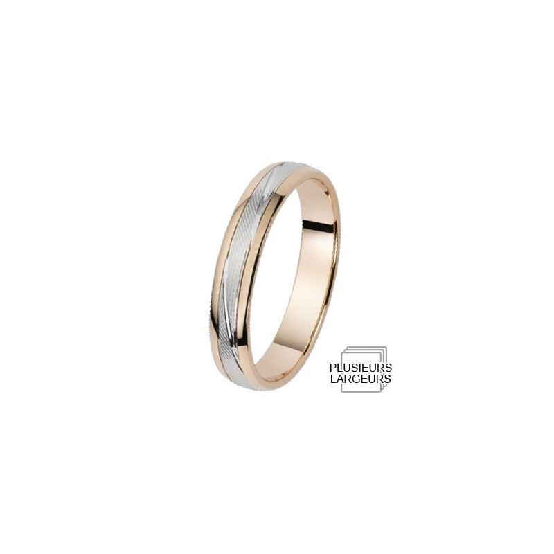 Alliances Or blanc & Or rose - la Boutique de l'Alliance